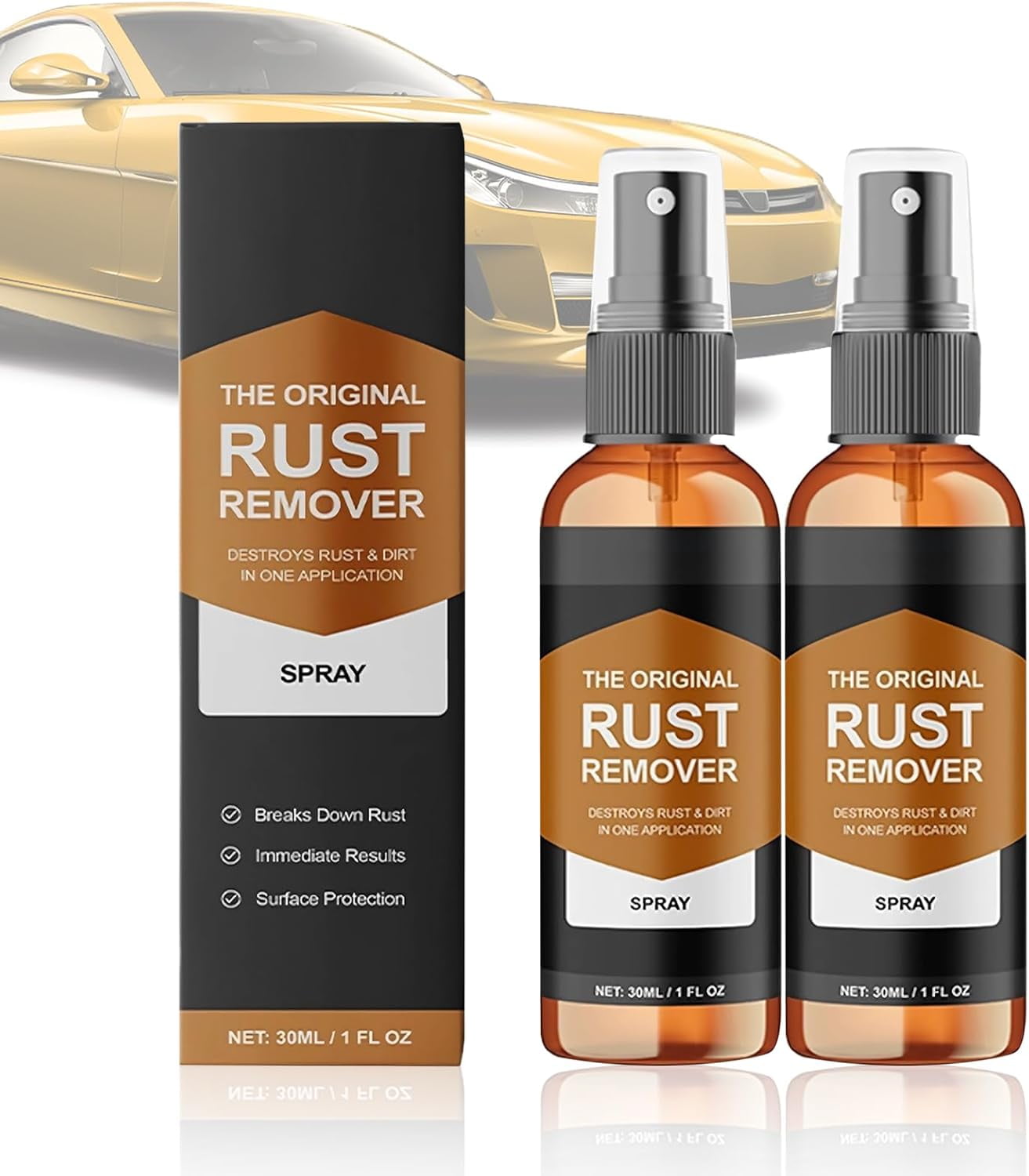 Rust Remover for Metal,Car Scratch Remover,Destroys Rust & Dirt in One ...