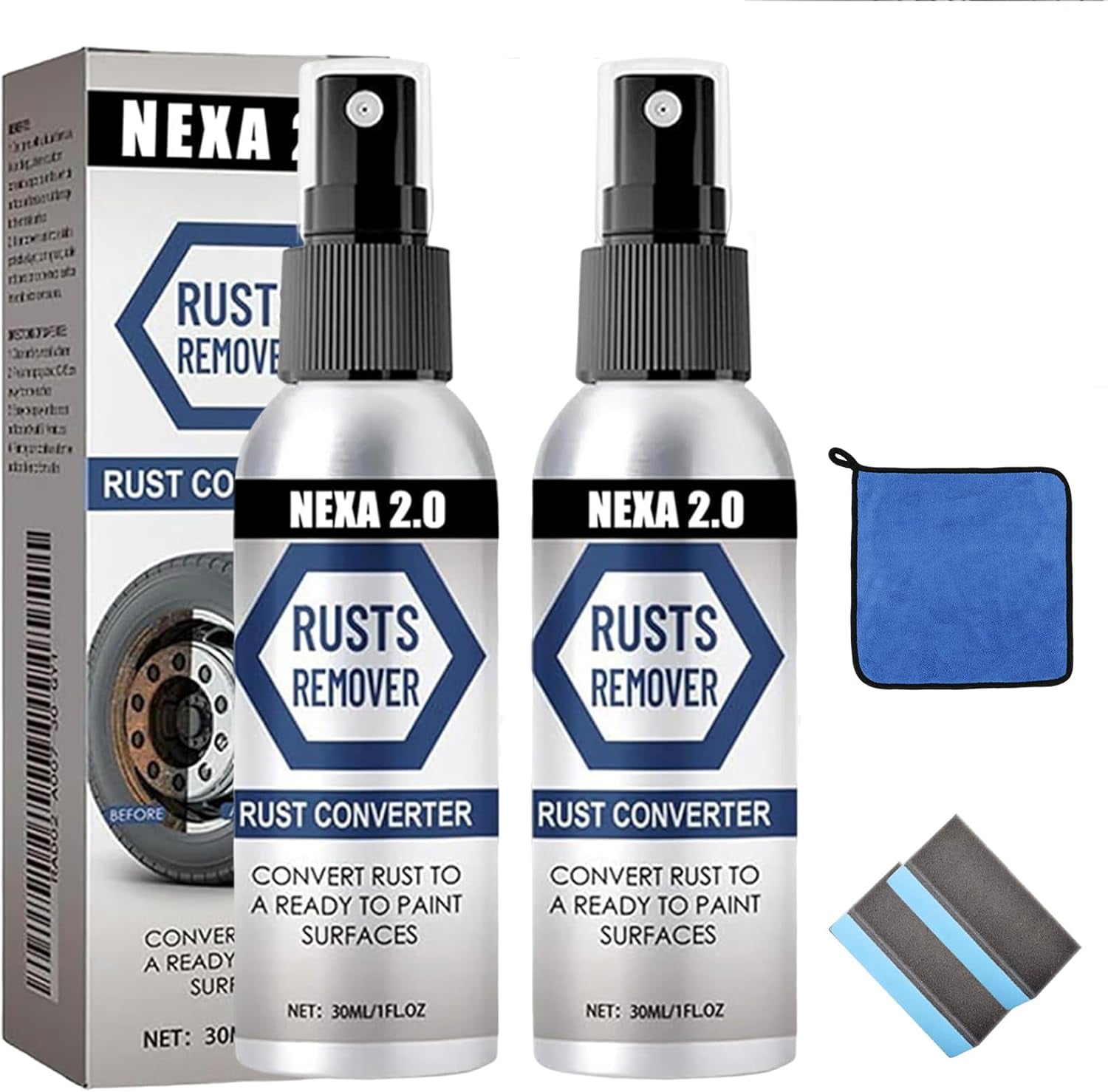 Rust Remover for Metal - Nexa Rust Remover Spray, Nexa Car Scratch ...