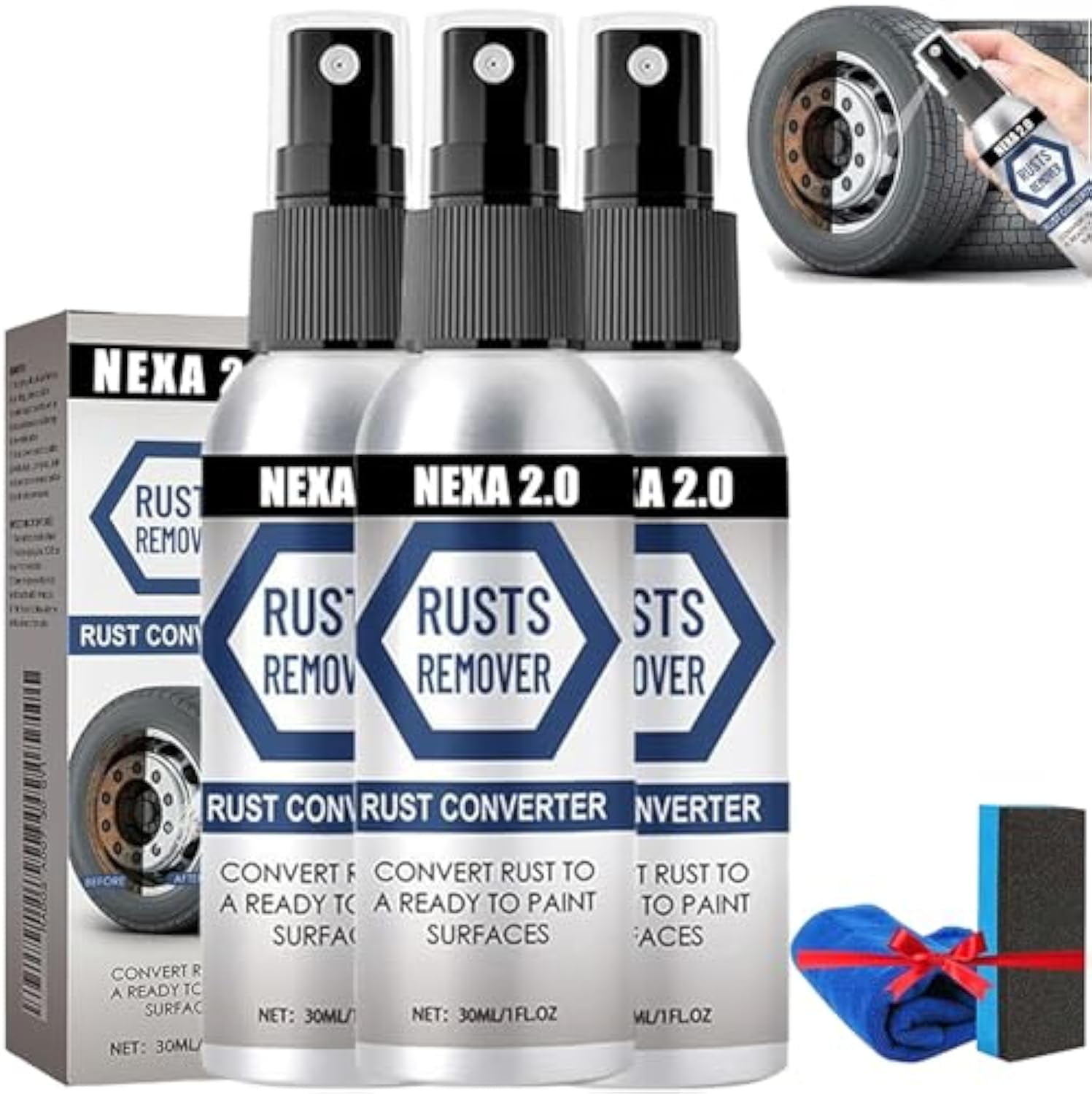 Rust Remover for Metal - Nexa Rust Remover Spray, Nexa Car Scratch ...