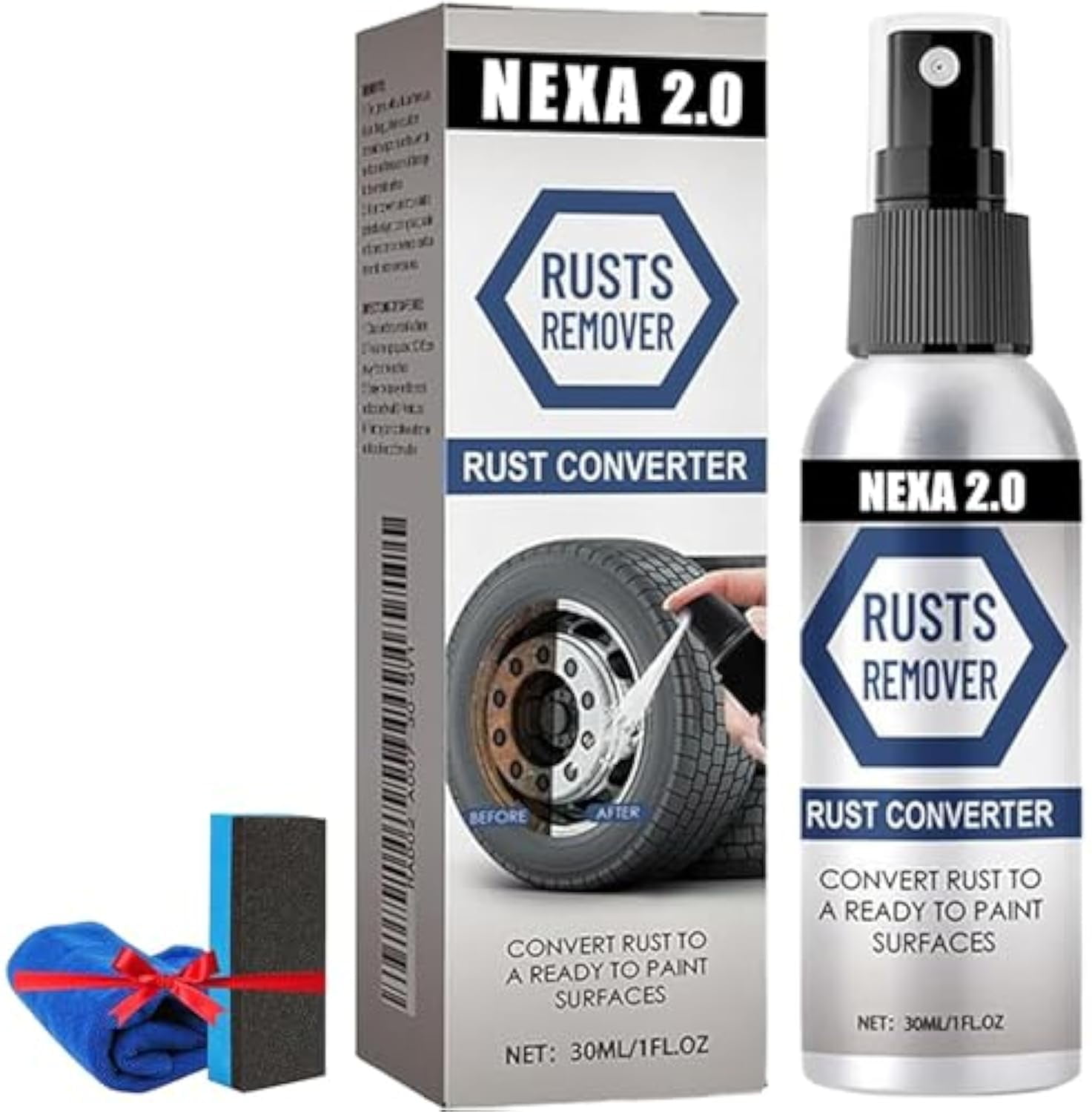 Rust Remover for Metal - Nexa Rust Remover Spray, Nexa Car Scratch ...