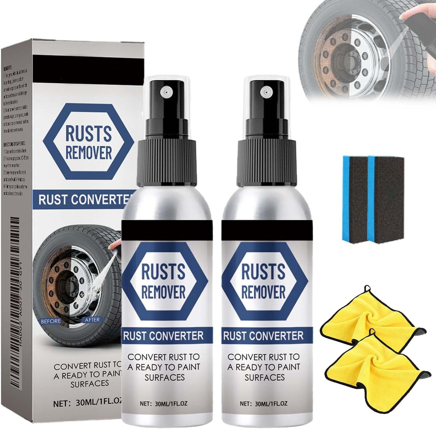 Rust Remover for Metal - Nexa Rust Remover Spray, Upgraded Nexa 2.0 ...