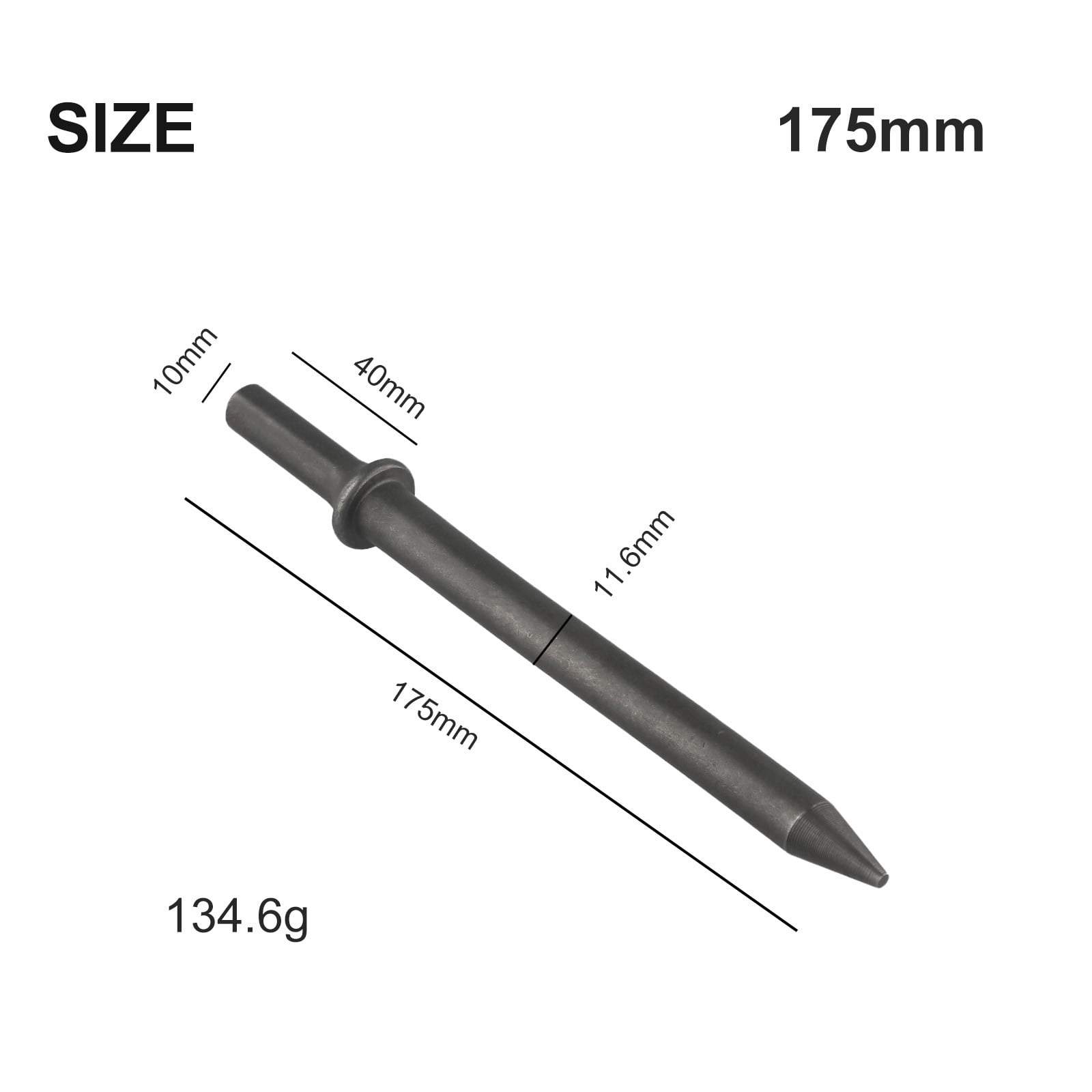 Rust Remover Round Handle Tip Pointed Flat V-Type Flat Notch Crescent ...