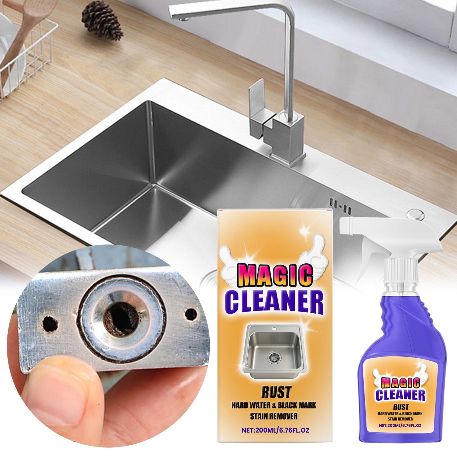 Rust Remover Spray 200ml Multipurpose Dissolver without Damaging Heavy ...