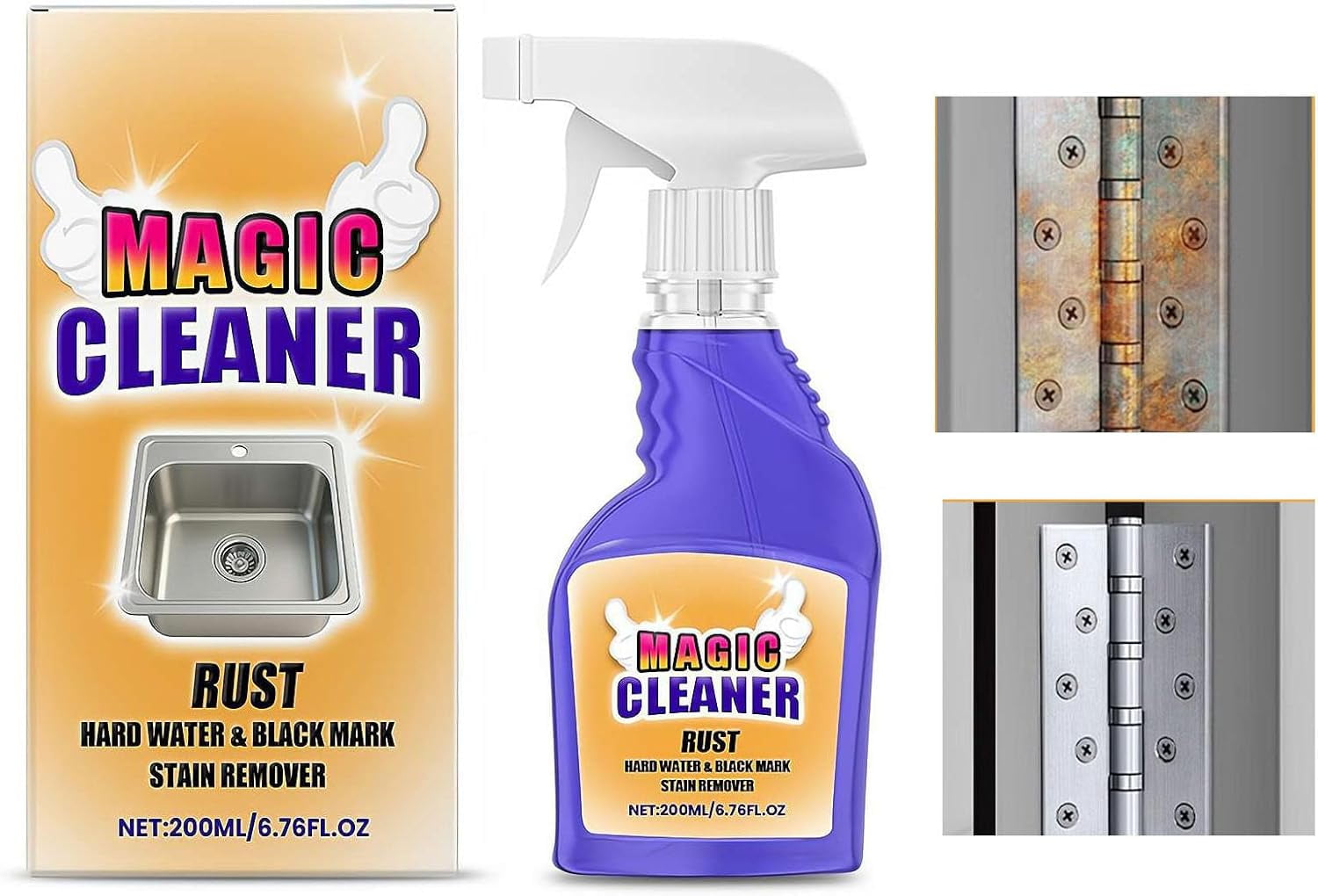 Rust Remover Spray, 2025 New Upgrade Stainless Steel Rust Remover ...