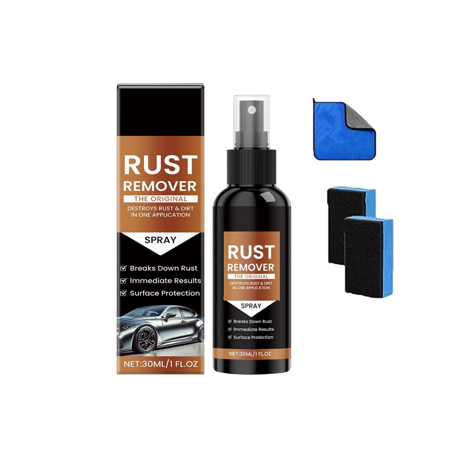Rust Remover Spray, 2025 Upgrade Rust Remover for Metal, Car Scratch ...