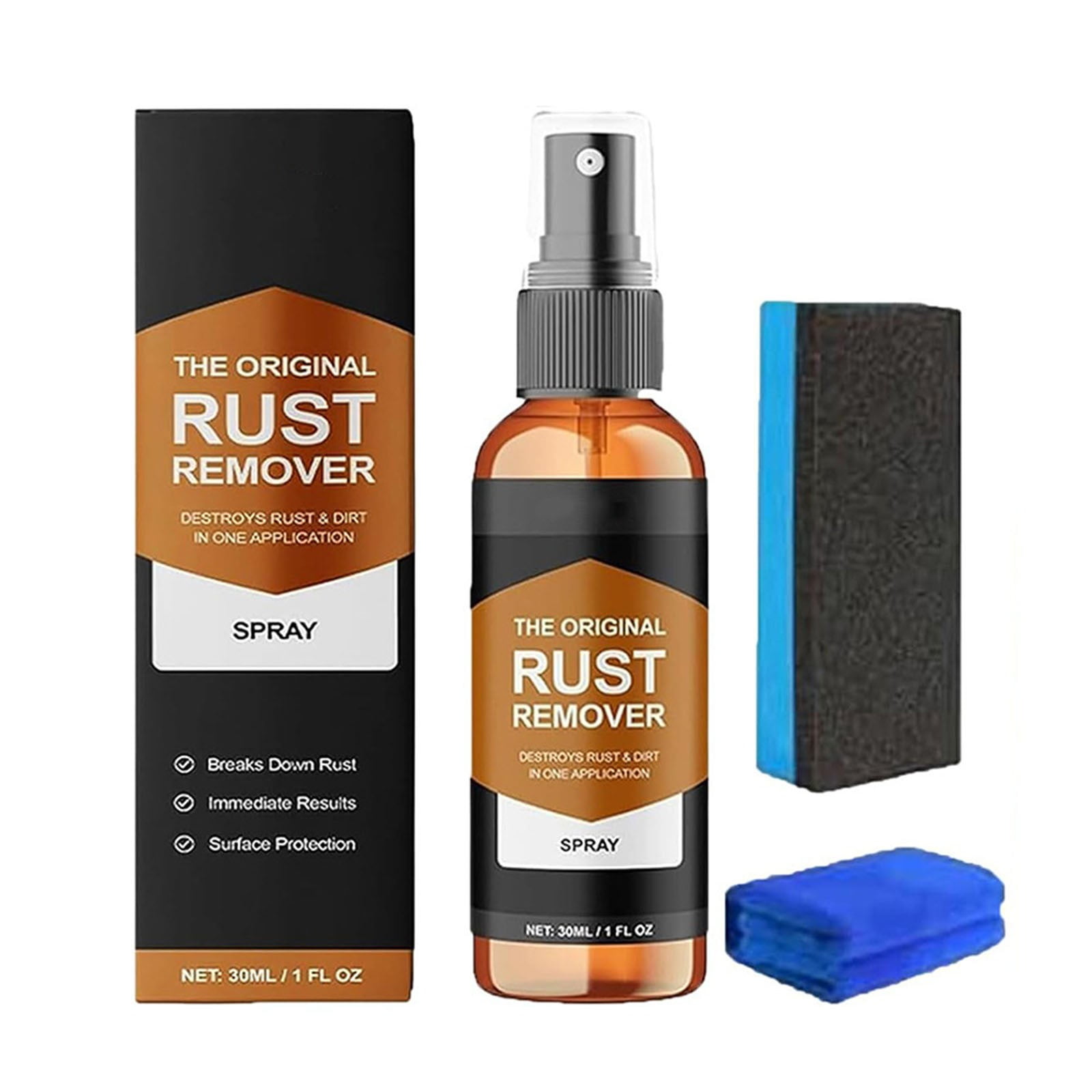 Rust Remover Spray, 2025 Upgrade Rust Remover for Metal, Car Scratch ...