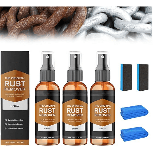Rust Remover Spray, 2025 Upgrade Rust Remover for Metal, Car Scratch ...