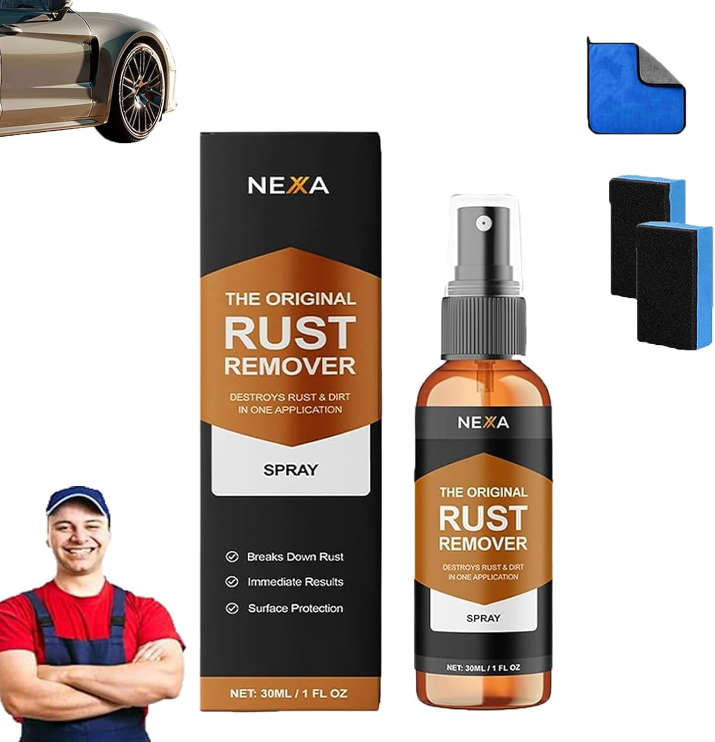 Rust Remover Spray, 2025 Upgrade Rust Remover for Metal, Iron Out ...
