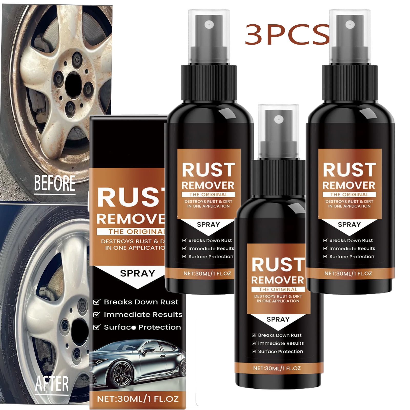 Rust Remover Spray,2025 Upgrade Rust Remover for Metal, Iron Out Rust ...