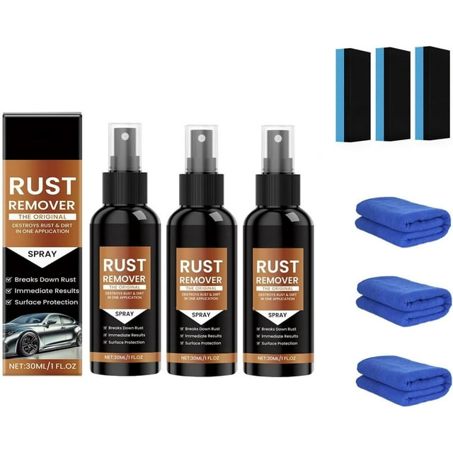 Rust Remover Spray, 2025 Upgrade Rust Remover for Metal, Iron Stain ...