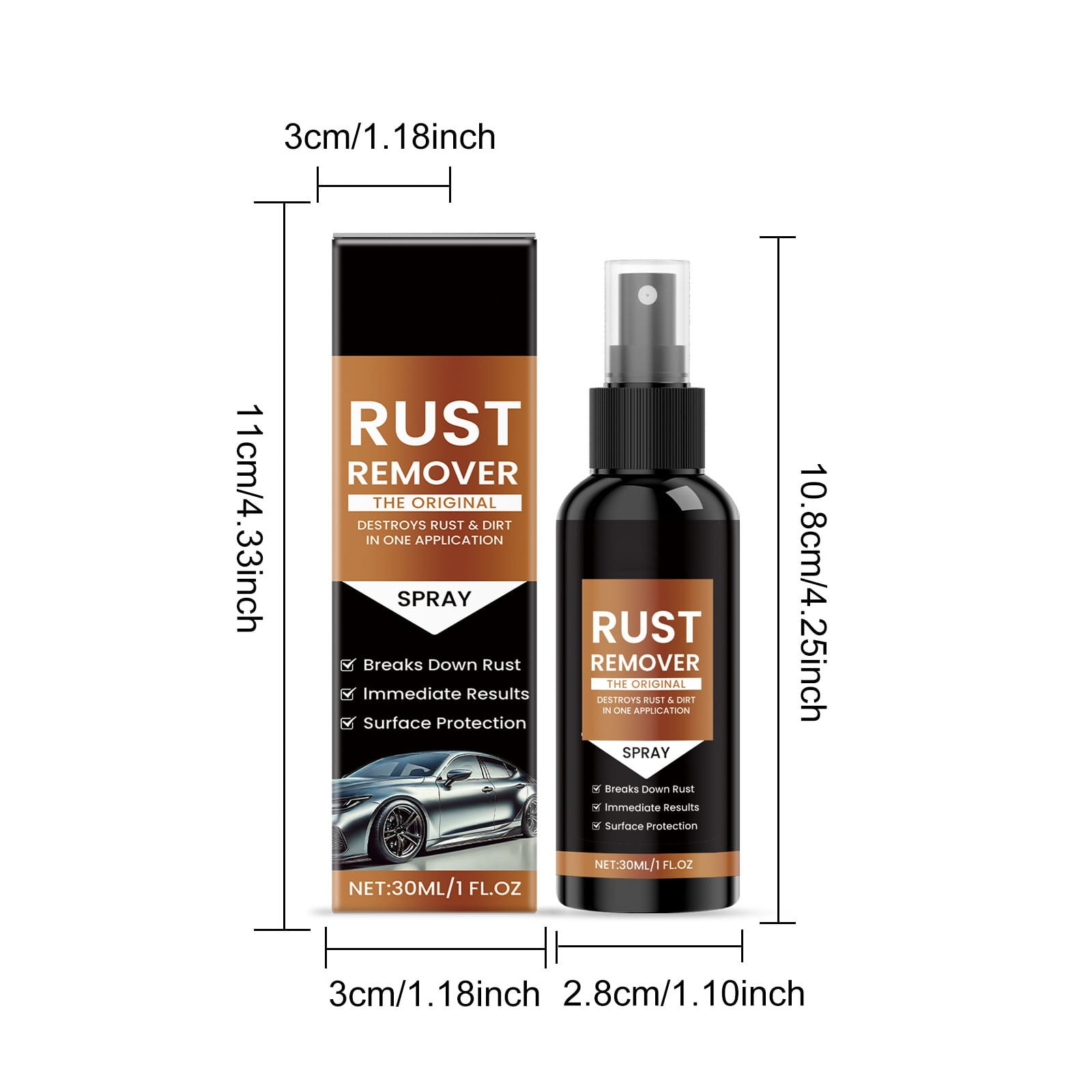 Rust Remover Spray, 2026 Upgrade Rust Remover Spray for Metal ...