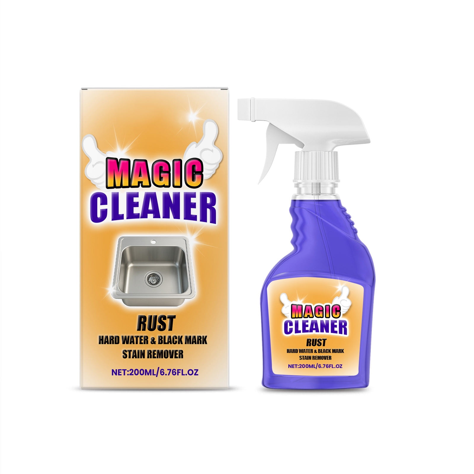 Rust Remover Spray, Multi-Purpose Rust Remover Rust Inhibitor Derusting ...