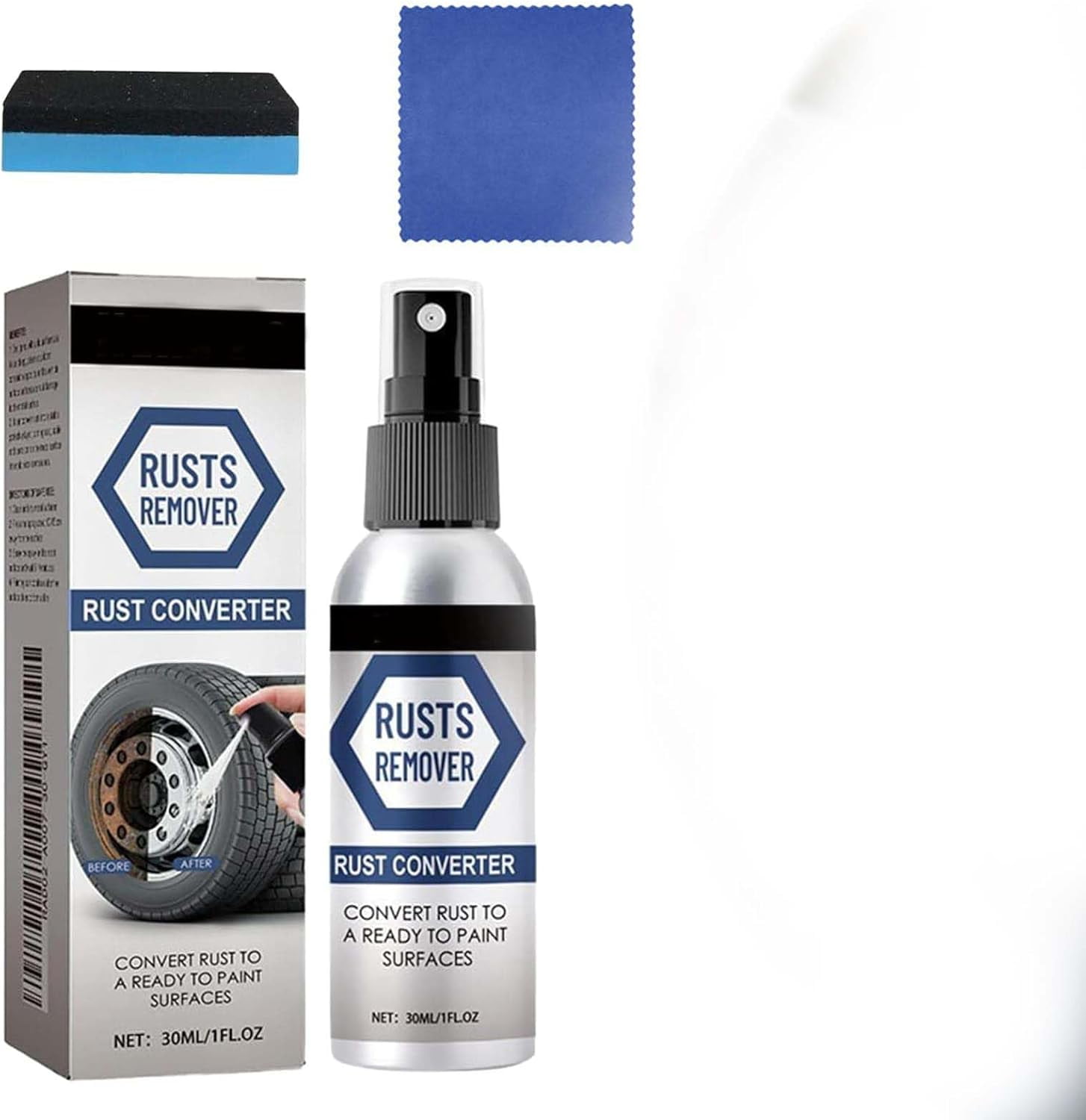 Rust Remover Spray, Rust Remover For Metal, 2.0 Anti Rusts Iron Out ...