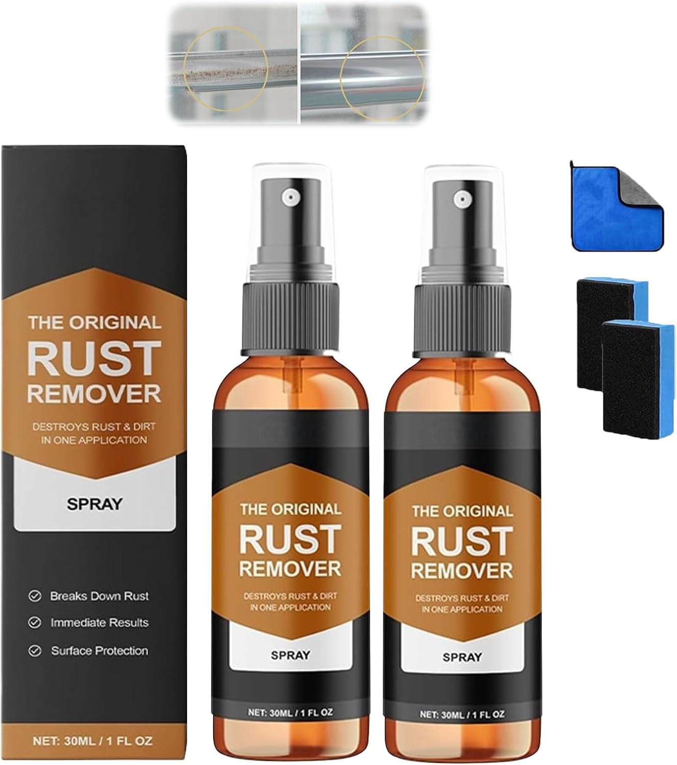 Rust Remover Spray, Rust Remover Spray for Metal, Fast Acting Heavy ...
