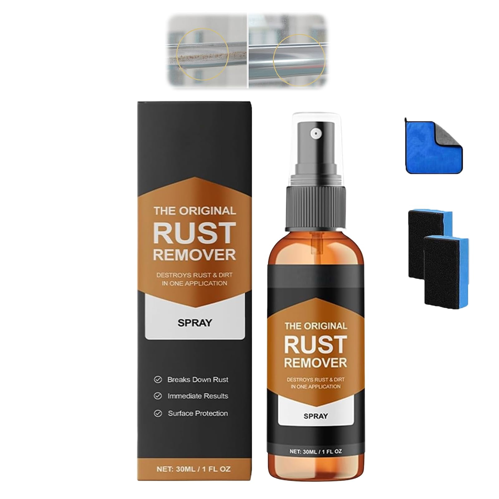 Rust Remover Spray, Rust Remover Spray for Metal, Fast Acting Heavy ...
