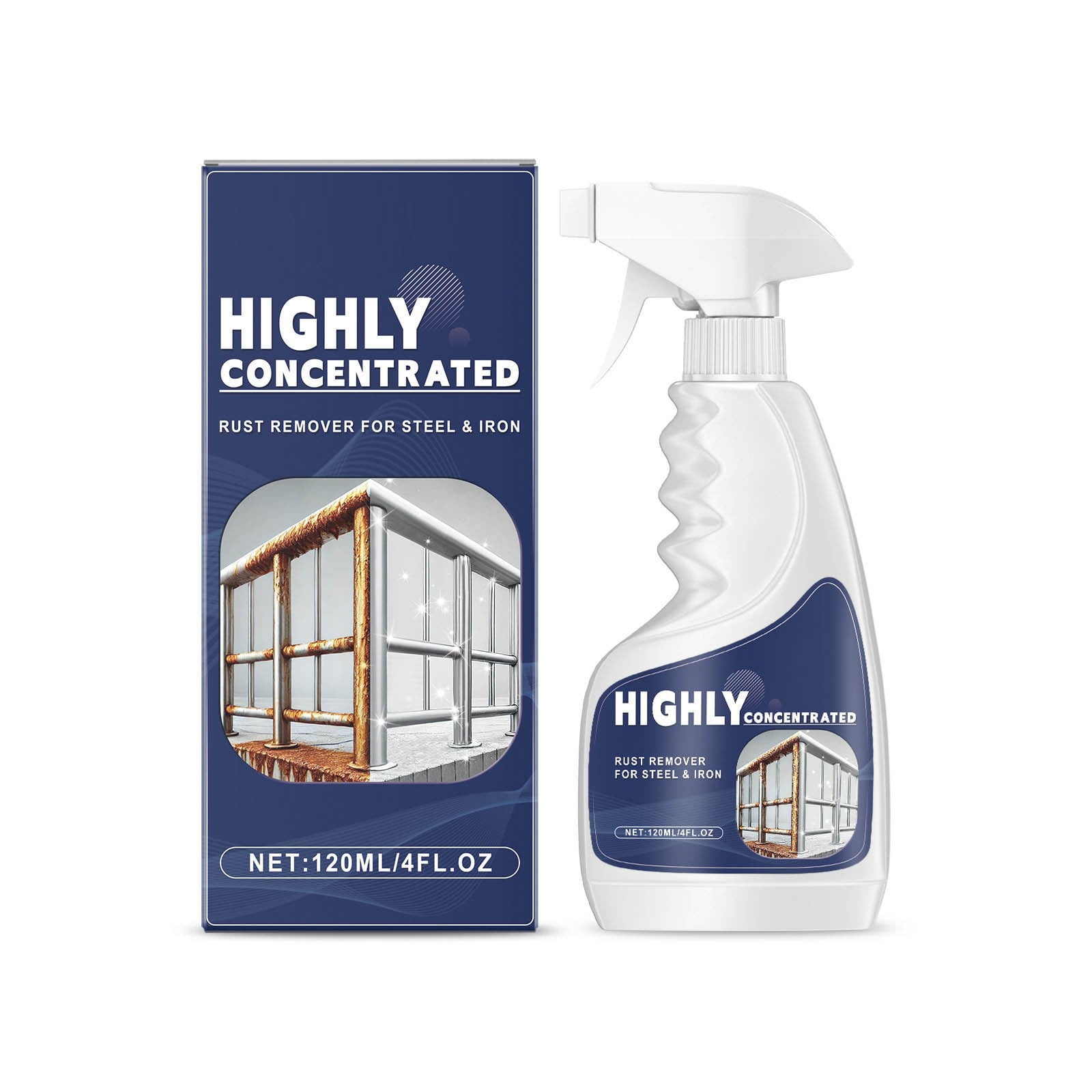 Rust Remover Spray, grade Rust Remover for Metal, Car Scratch Remover ...