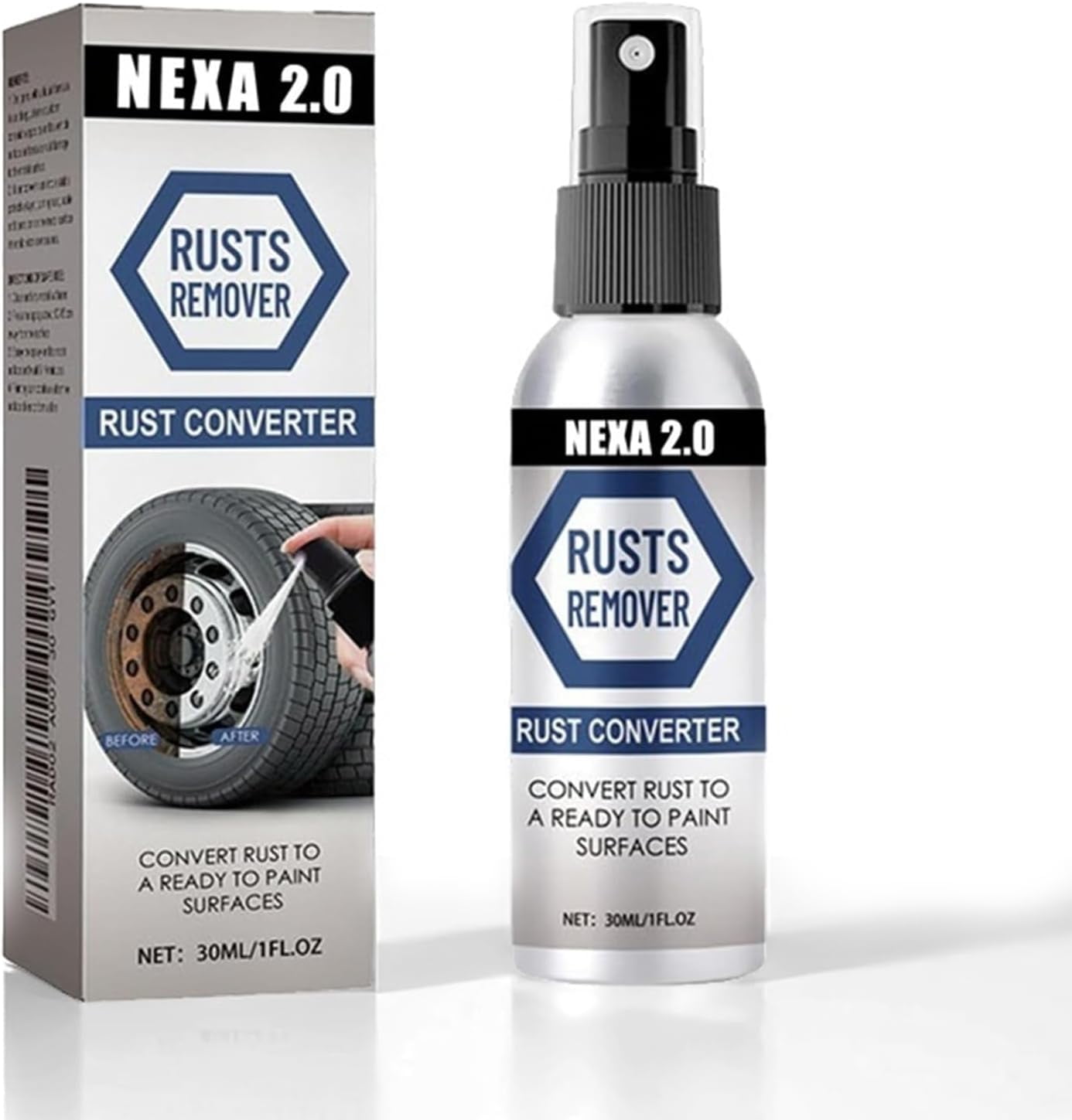 Rust Remover for Metal - Nexa Rust Remover Spray, Nexa 2.0 Anti Rusts Iron Out Spray (1 PCS ...