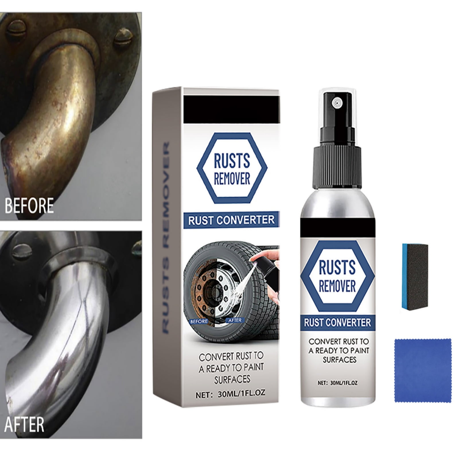 Rust Remover for Metal,Rust Remover for Steel & Iron, Multiple Rust ...