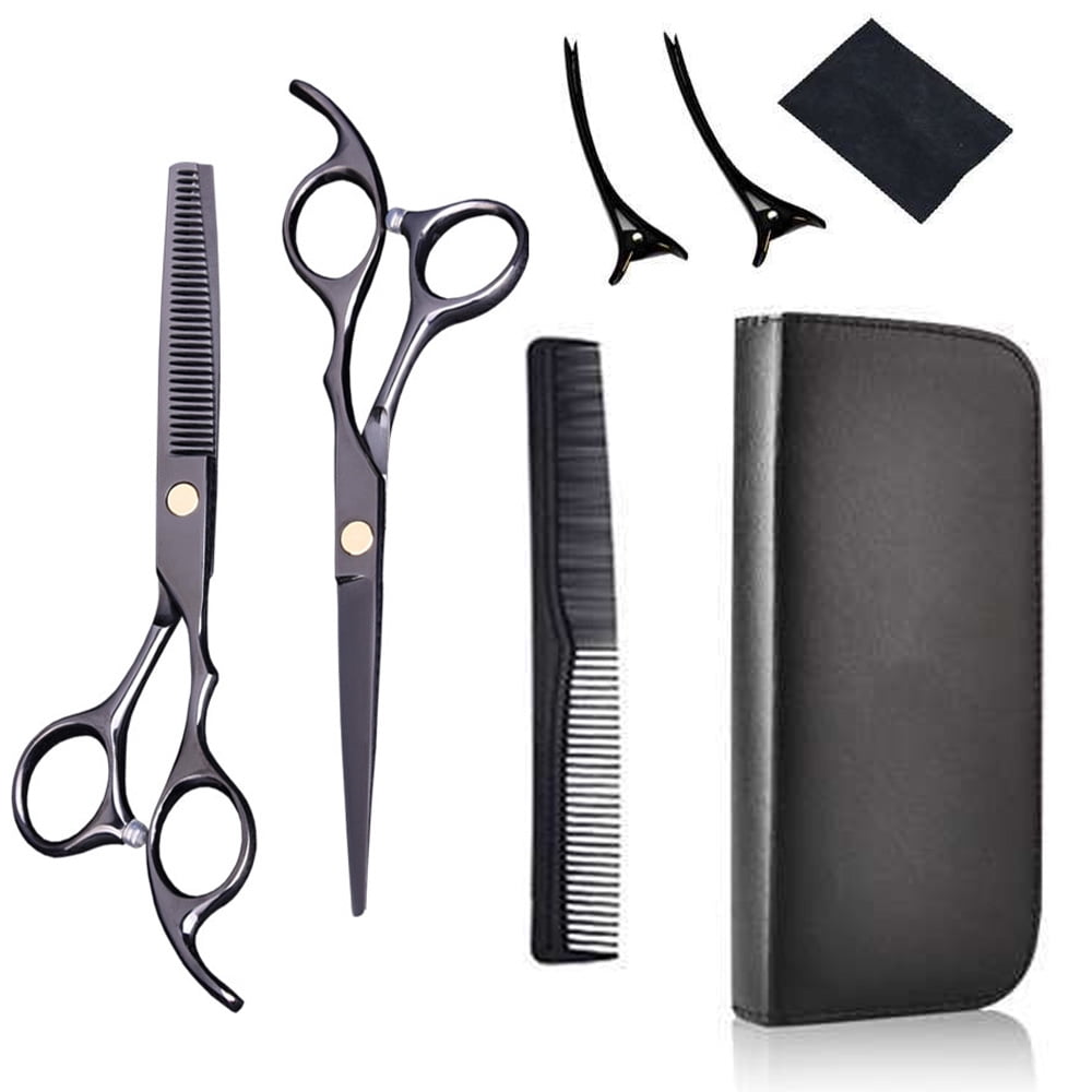 Rust-Resistant Stainless Steel Barber Scissors Hair Cutting Scissors Kit- - Professional Hair ...