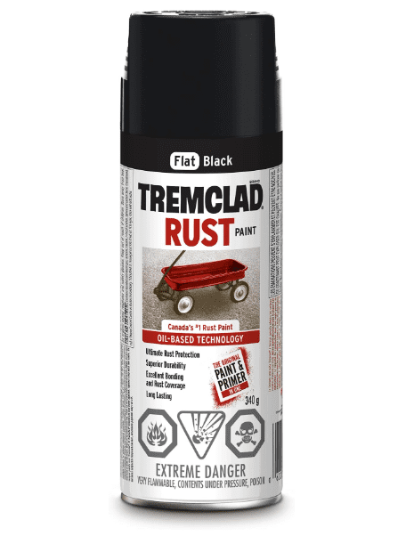 Rust Spray Paint - Flat Black, 340 g - Walmart.com