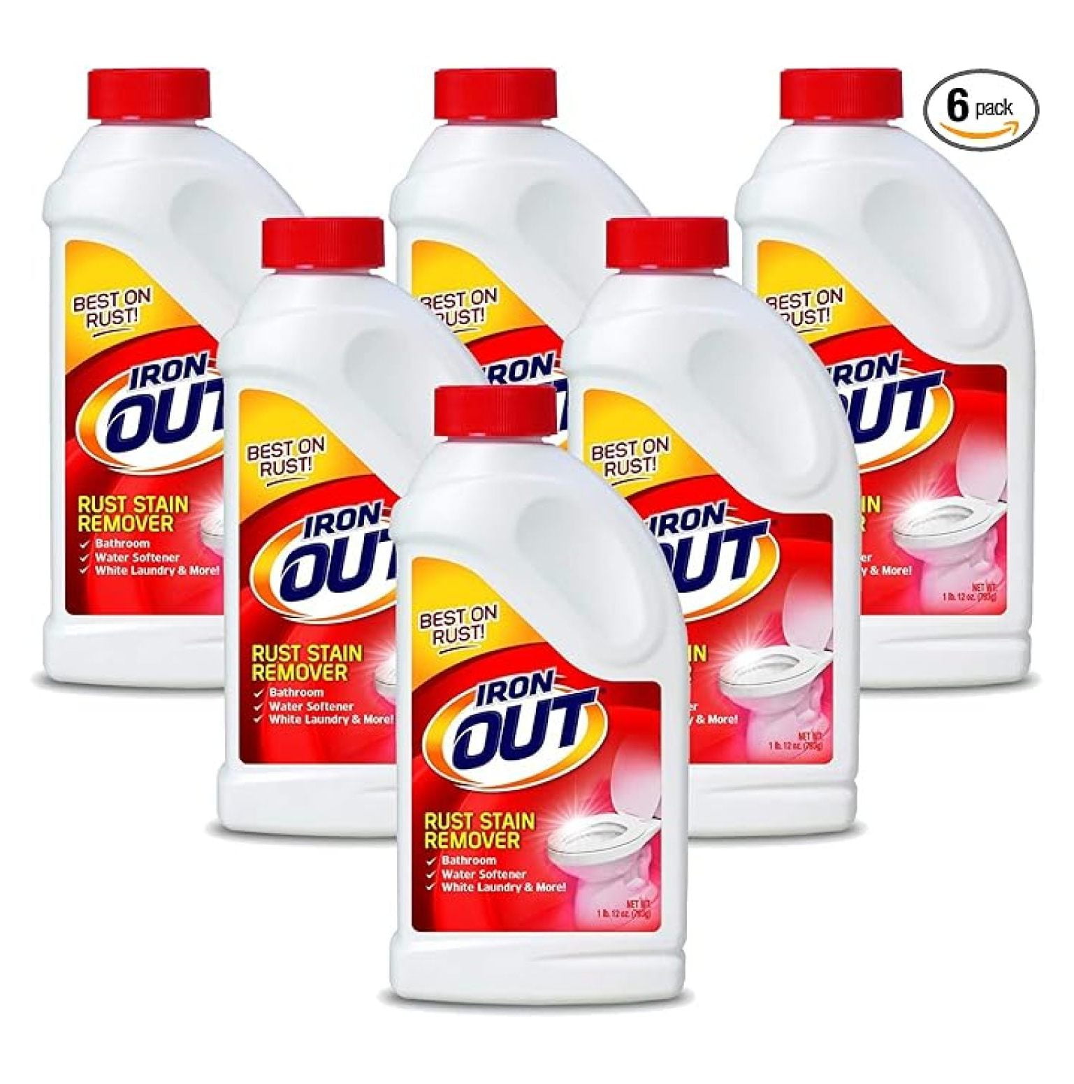 Rust Stain Remover Powder - Iron OUT - Removes Rust from Bathrooms ...