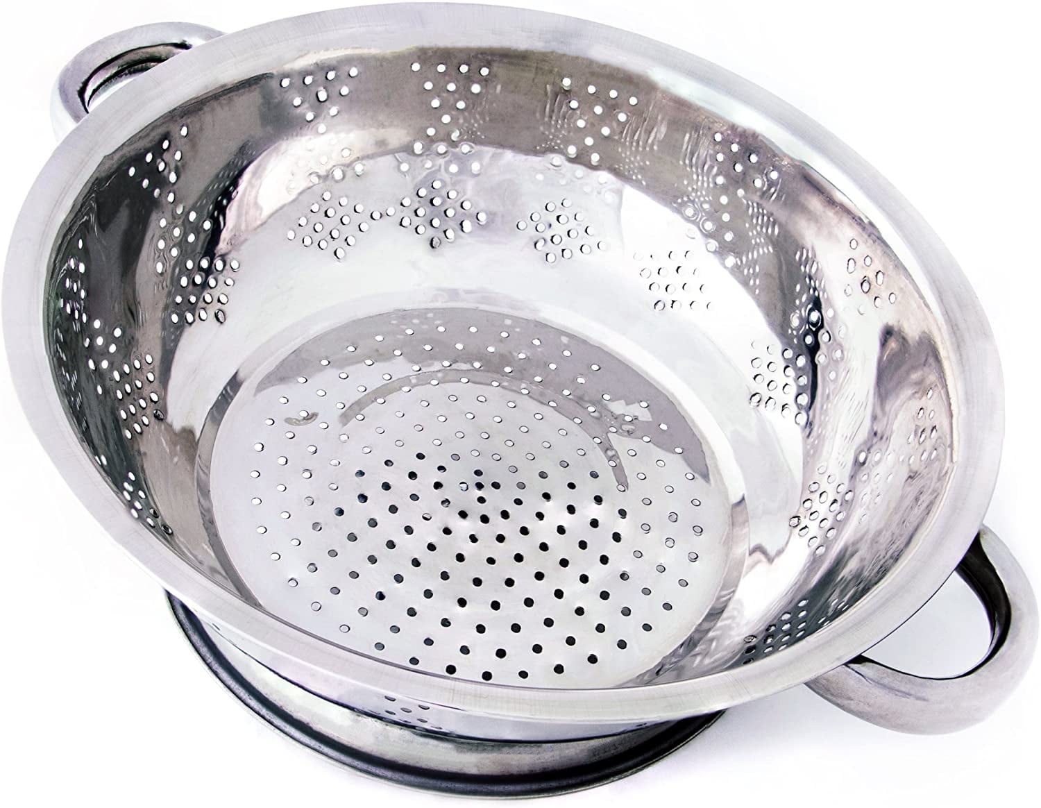 Rust Stainless Steel Kitchen Colander for Straining, Steaming, Draining ...