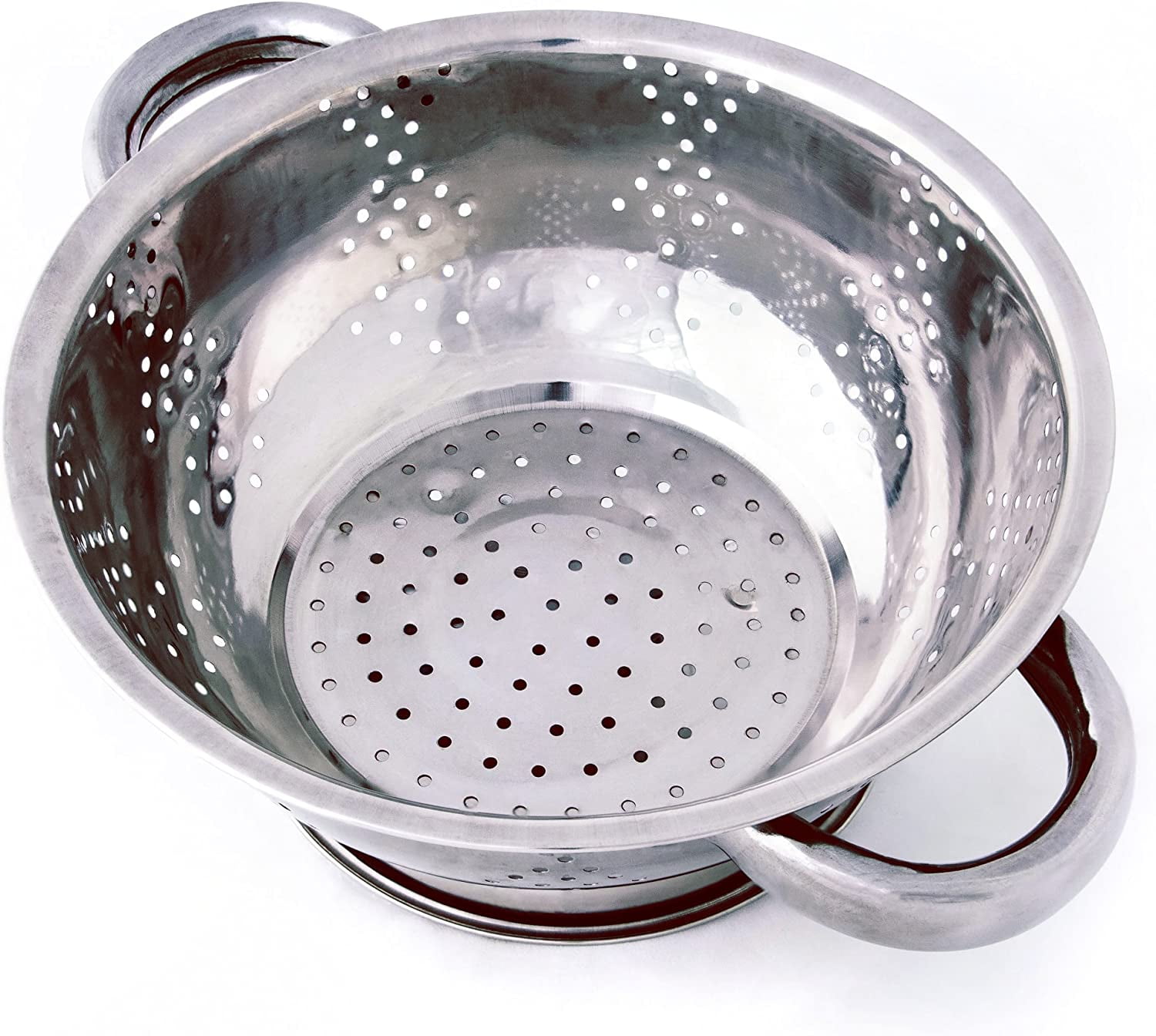 Rust Stainless Steel Kitchen Colander for Straining, Steaming, Draining ...