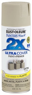 Rust-oleum 2PK Painters Touch 2X 12 OZ Satin Fossil Spray Paint ...
