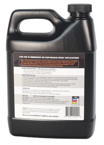 Rust911: Makes 8-Gallons of Rust Remover Dissolver - Economical, Safe ...