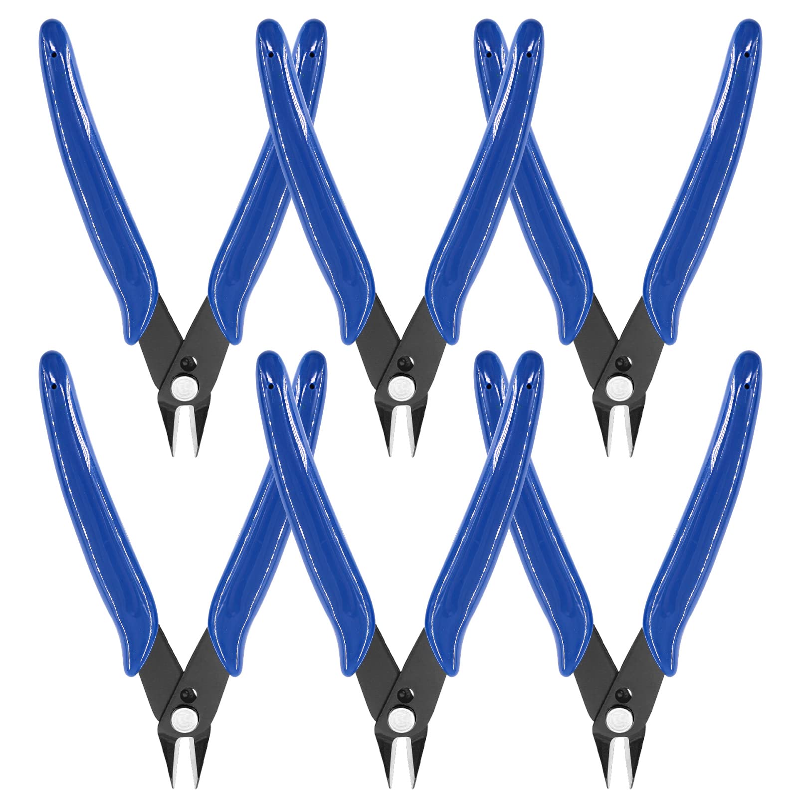 Rustark 6Pcs 5 Inch Micro Wire Flush Cutters, Plastic Model Flush ...