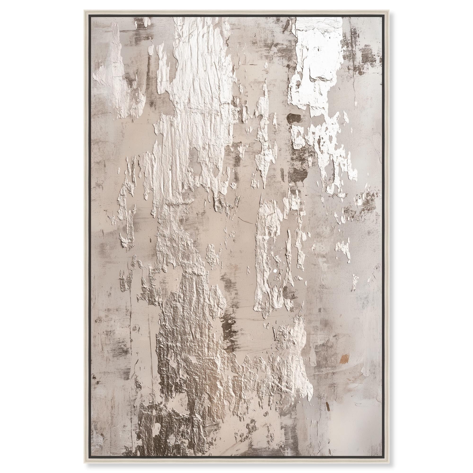 Rusted Echo III Canvas Textured Digital Art by Art Remedy, Silver Frame ...