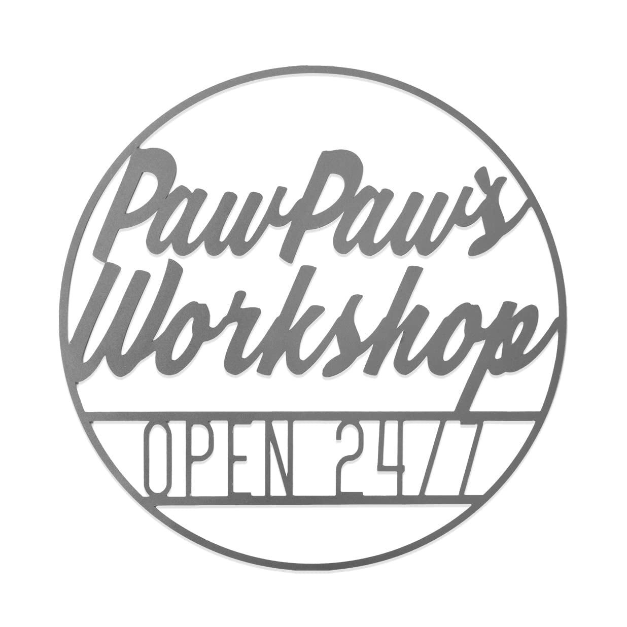 ROCC RUSTED ORANGE CRAFTWORKS CO. Vintage Circle Signs-Workshop Paw ...