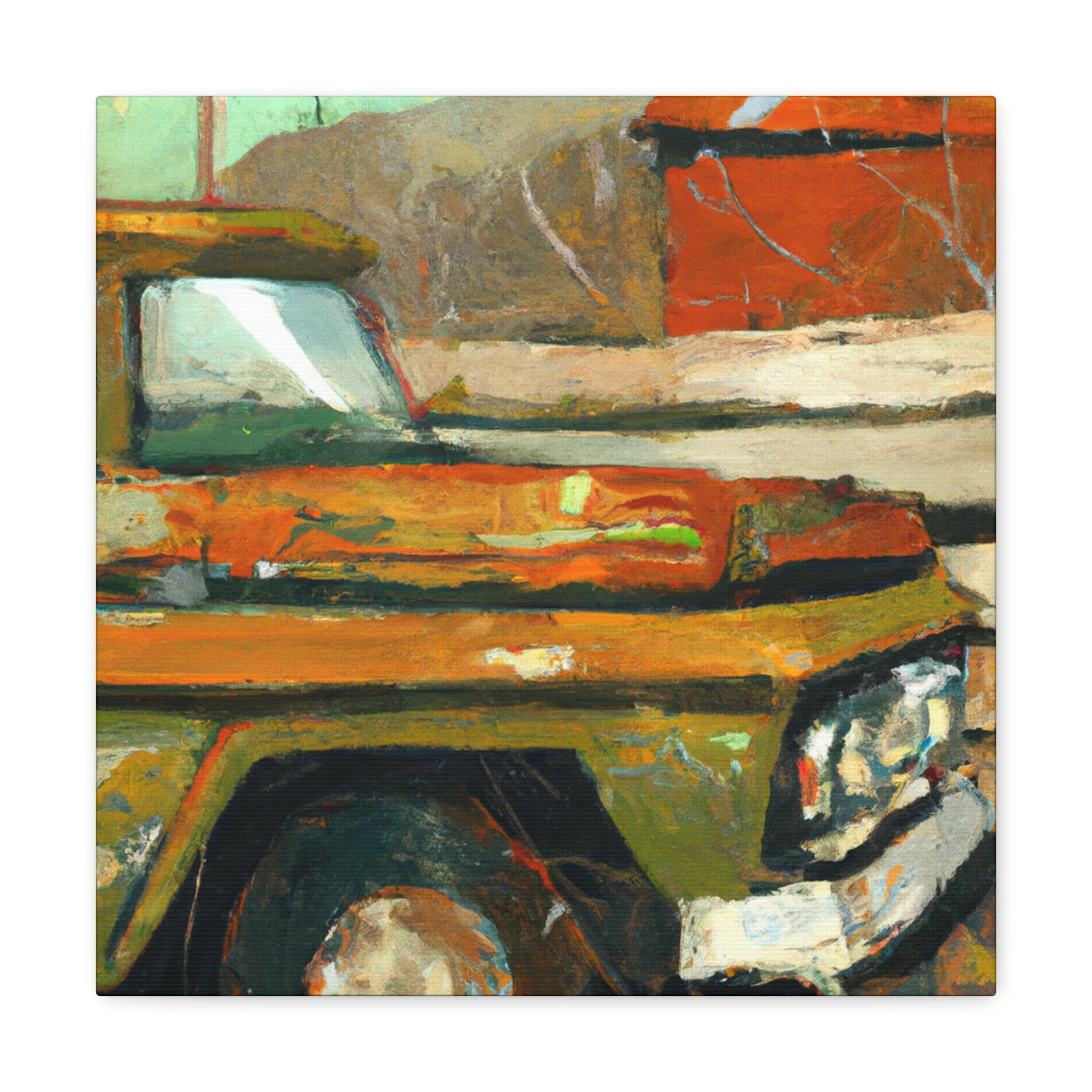 "Rusted Relic of History" - Canvas - Walmart.com