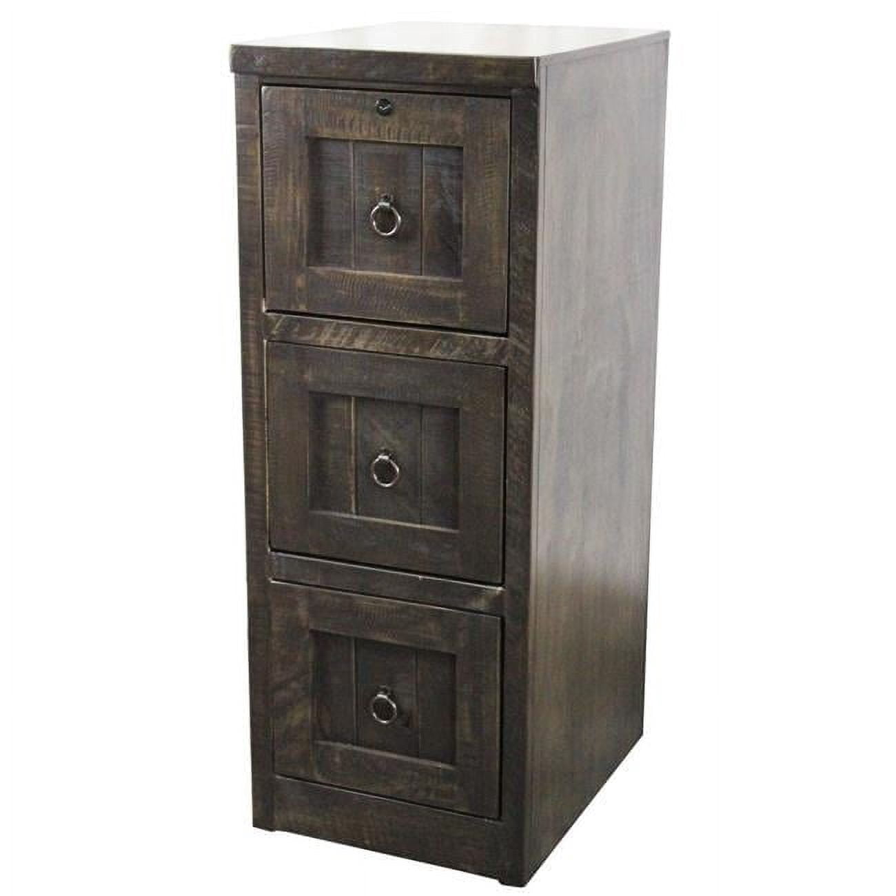 Rustic 3 Drawer File Cabinet, Rustic Barnwood - Walmart.com