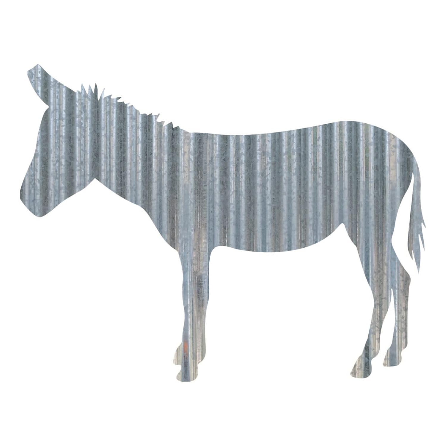 Rustic 3D Corrugated Metal Animal Signs (Donkey, 24 Inch) - Walmart.com
