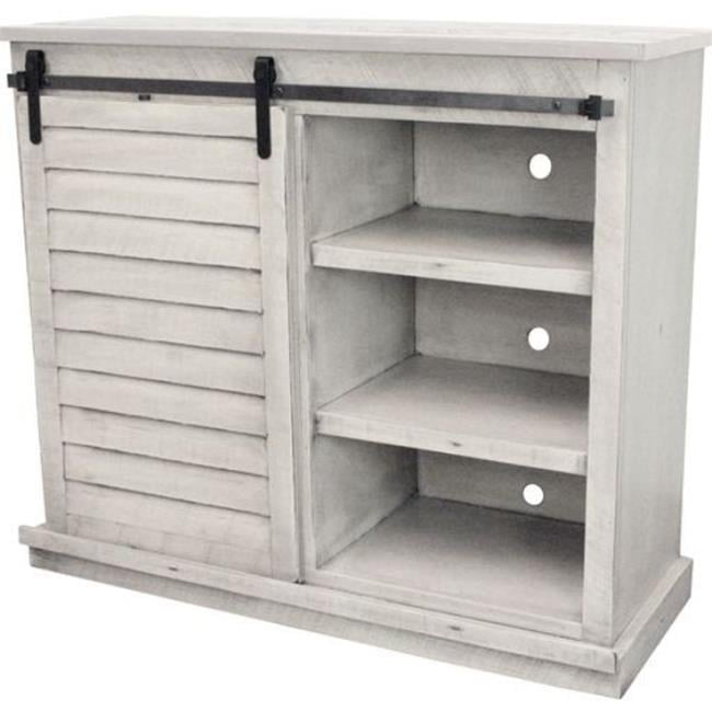 Rustic 47 in. Tall Quaint Shutter TV Stand in Rustic Dela Verria ...