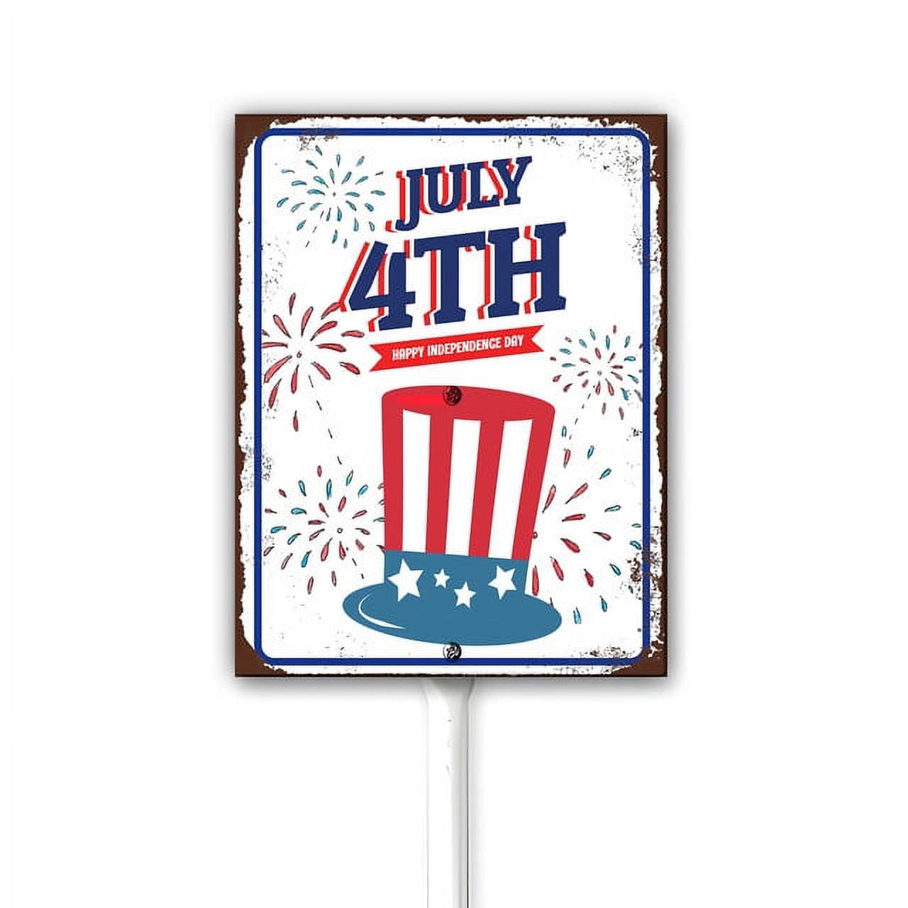 Rustic 4th of July Decorations Yard Signs, Retro 4th of July ...