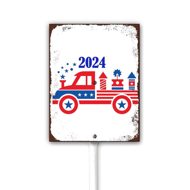 Rustic 4th of July Decorations Yard Signs, 4th of july decor U S A ...