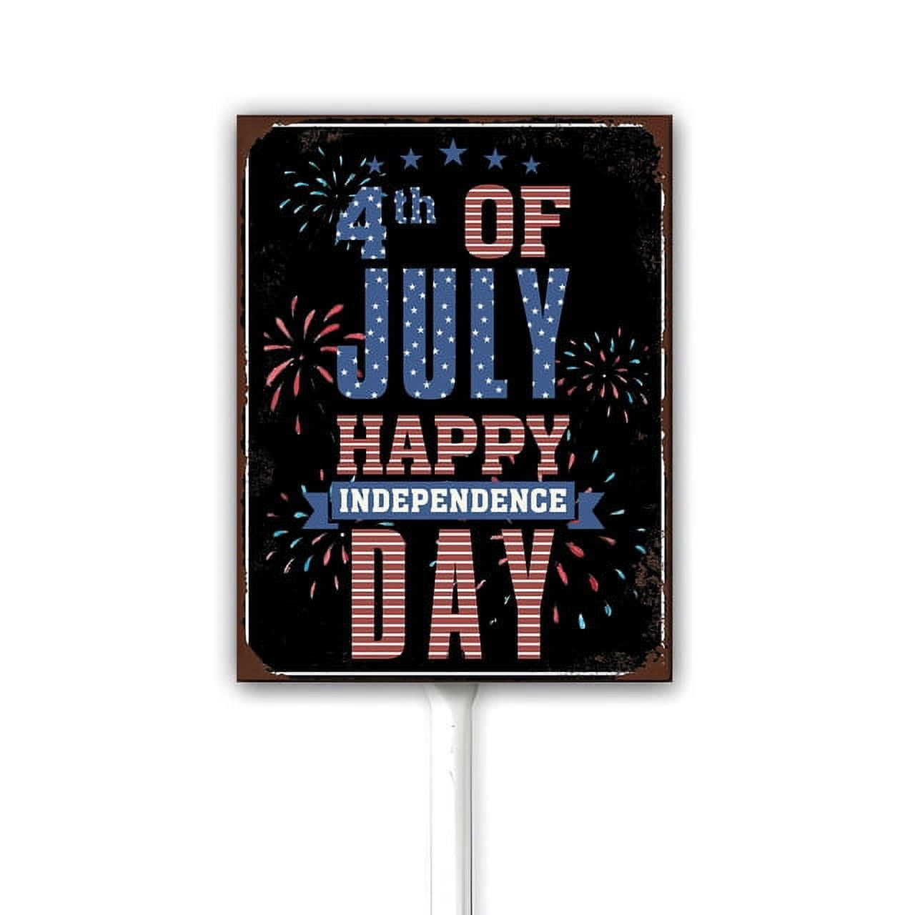 Rustic 4th of July Decorations Yard Signs, 4th of july garden yard sign ...