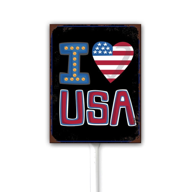 Rustic 4th of July Decorations Yard Signs, outdoor yard sign ...