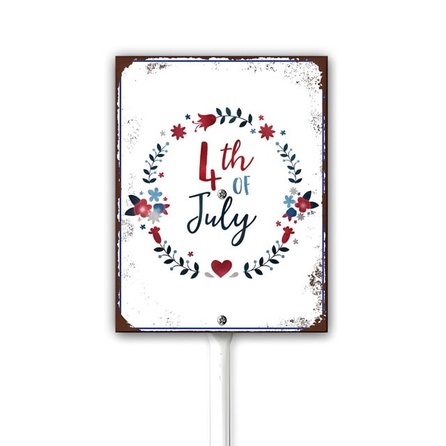 Rustic 4th of July Decorations Yard Signs, patriotic yard decoration ...