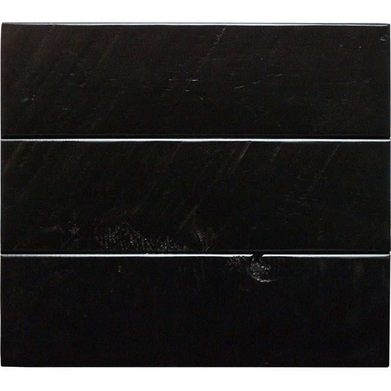 Rustic 82 in. Tall Provincial Shutter TV Stand in Antique Black ...