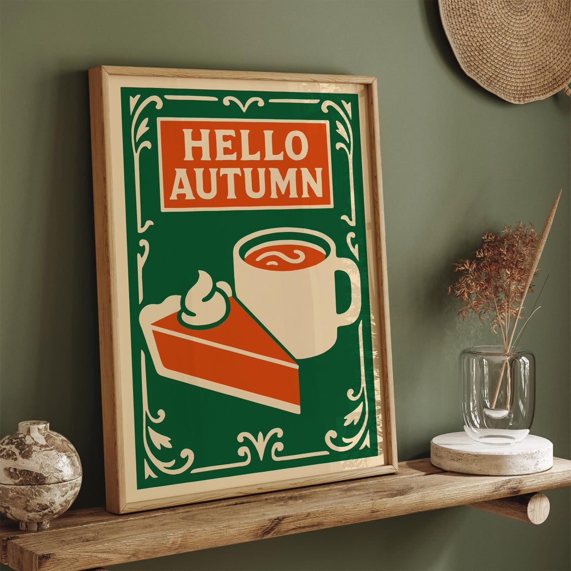 Rustic Apple Cider Poster Autumn Kitchen Wall Art Design 1, Unframed ...