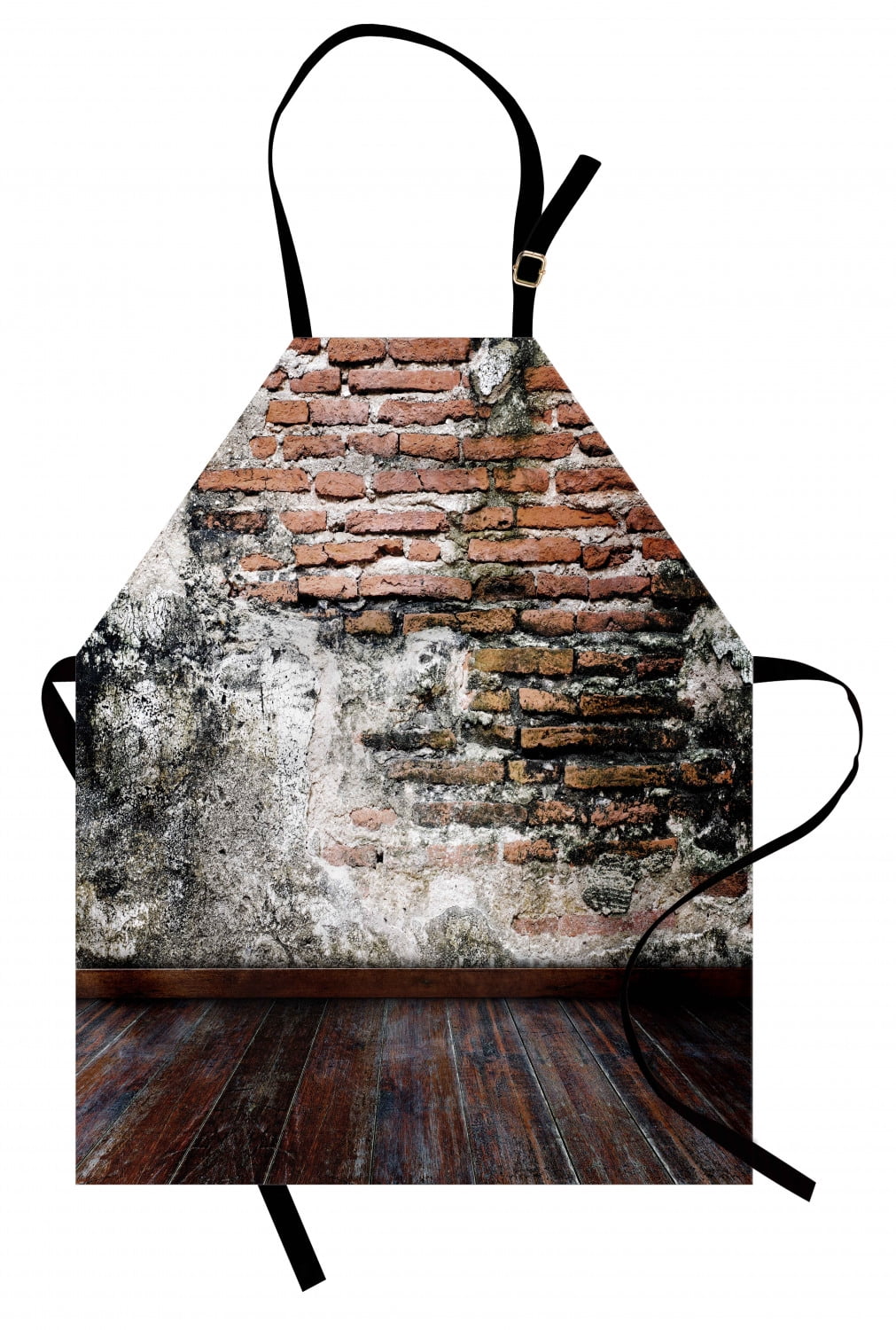 Rustic Apron Worn Looking Wall Photograph with Wooden Floors Ancient ...