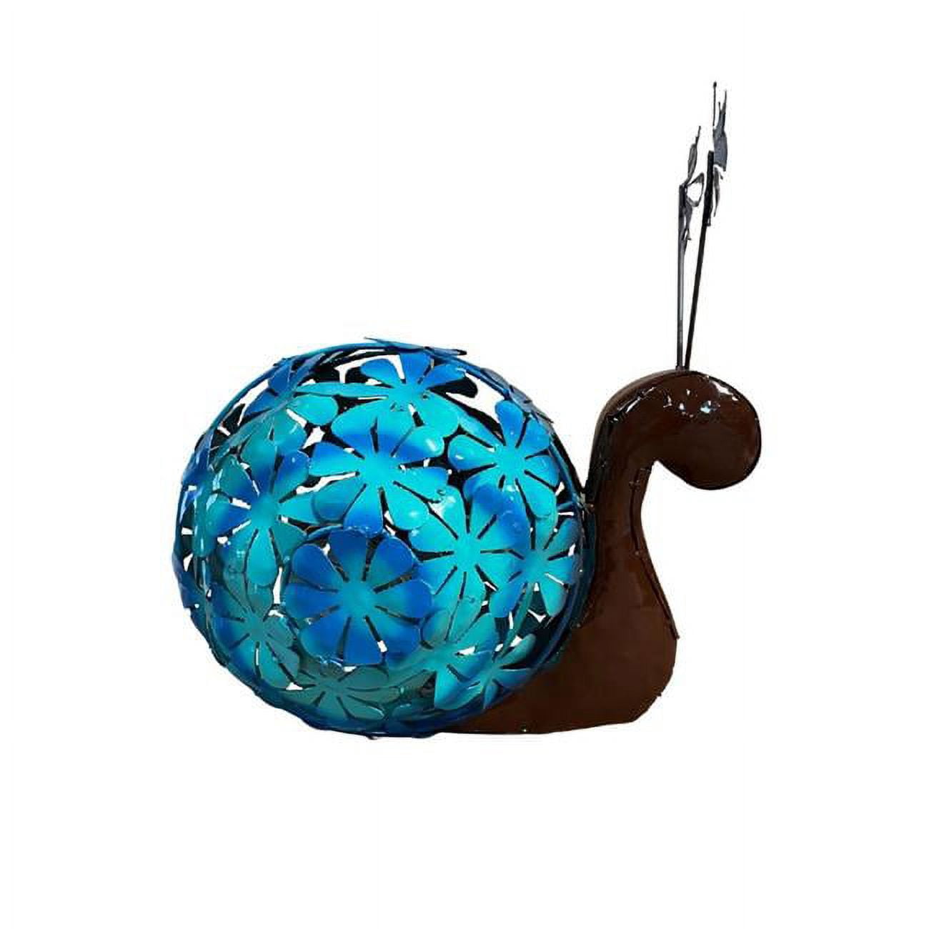 Rustic Arrow 102623 Metal Flower-Detail Snail for Garden Decor ...
