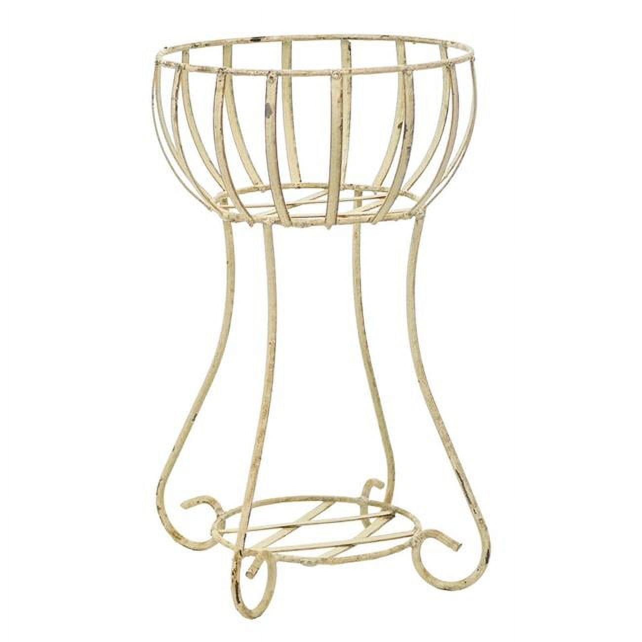 Rustic Arrow 11884 Round Mini Solera Planter White Wash - Walmart.com