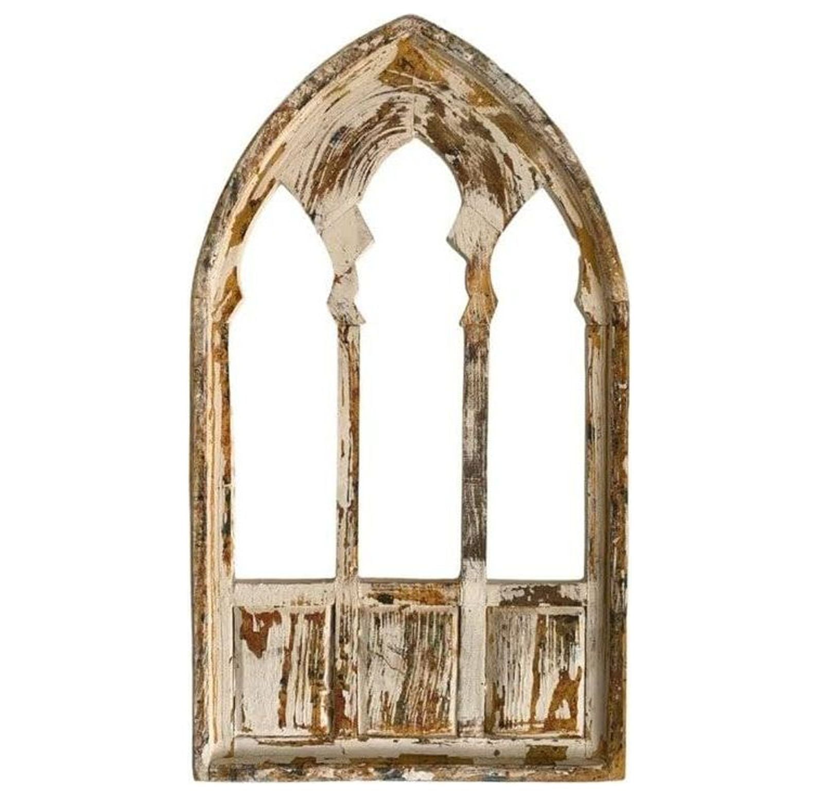 Rustic Arrow Church Wood Window with Cuts Farmhouse Handmade - Walmart.com