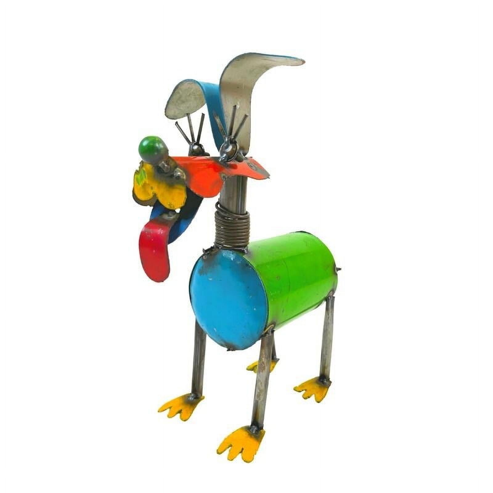 Rustic Arrow Fido Spring Neck Dog Metal Garden Statue - Walmart.com