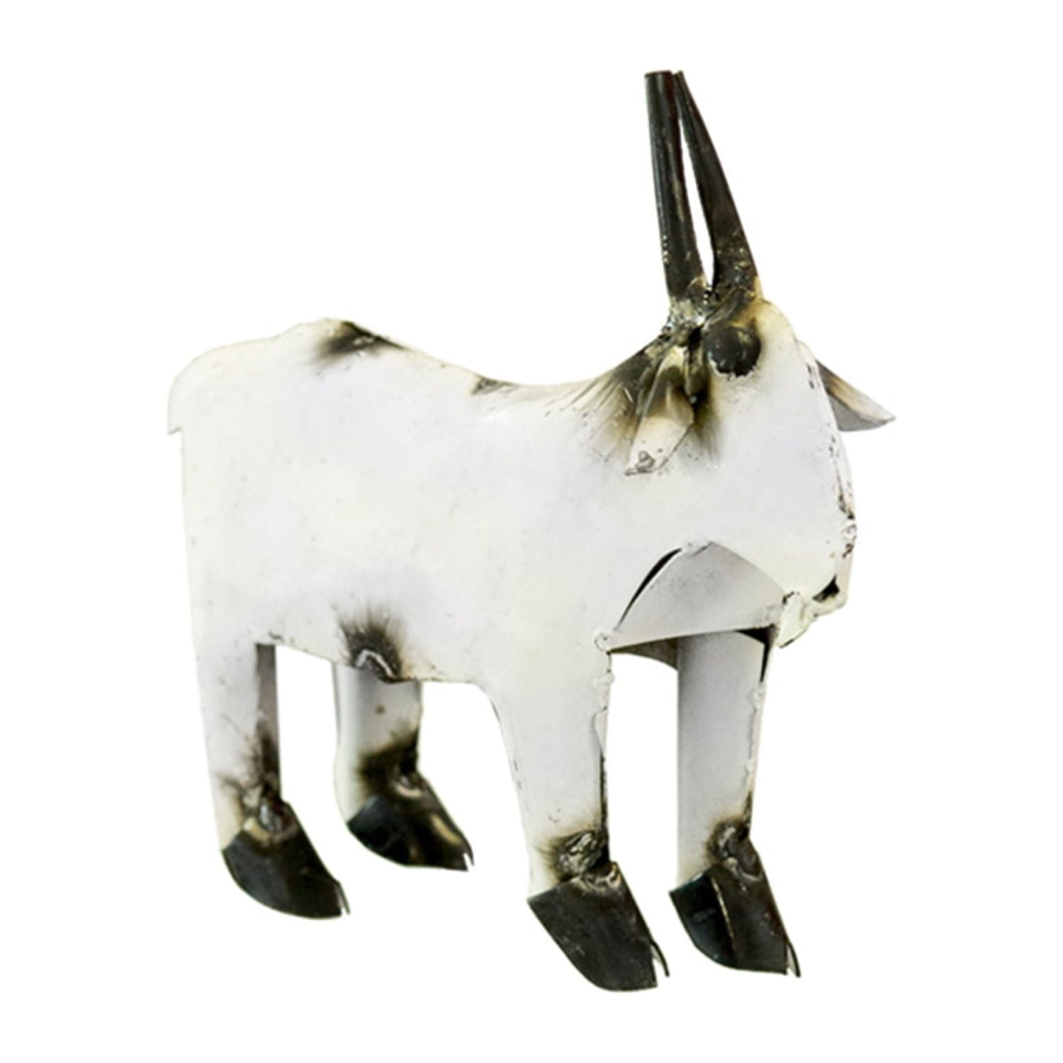 Rustic Arrow Mini Metal Goat Statue - Walmart.com