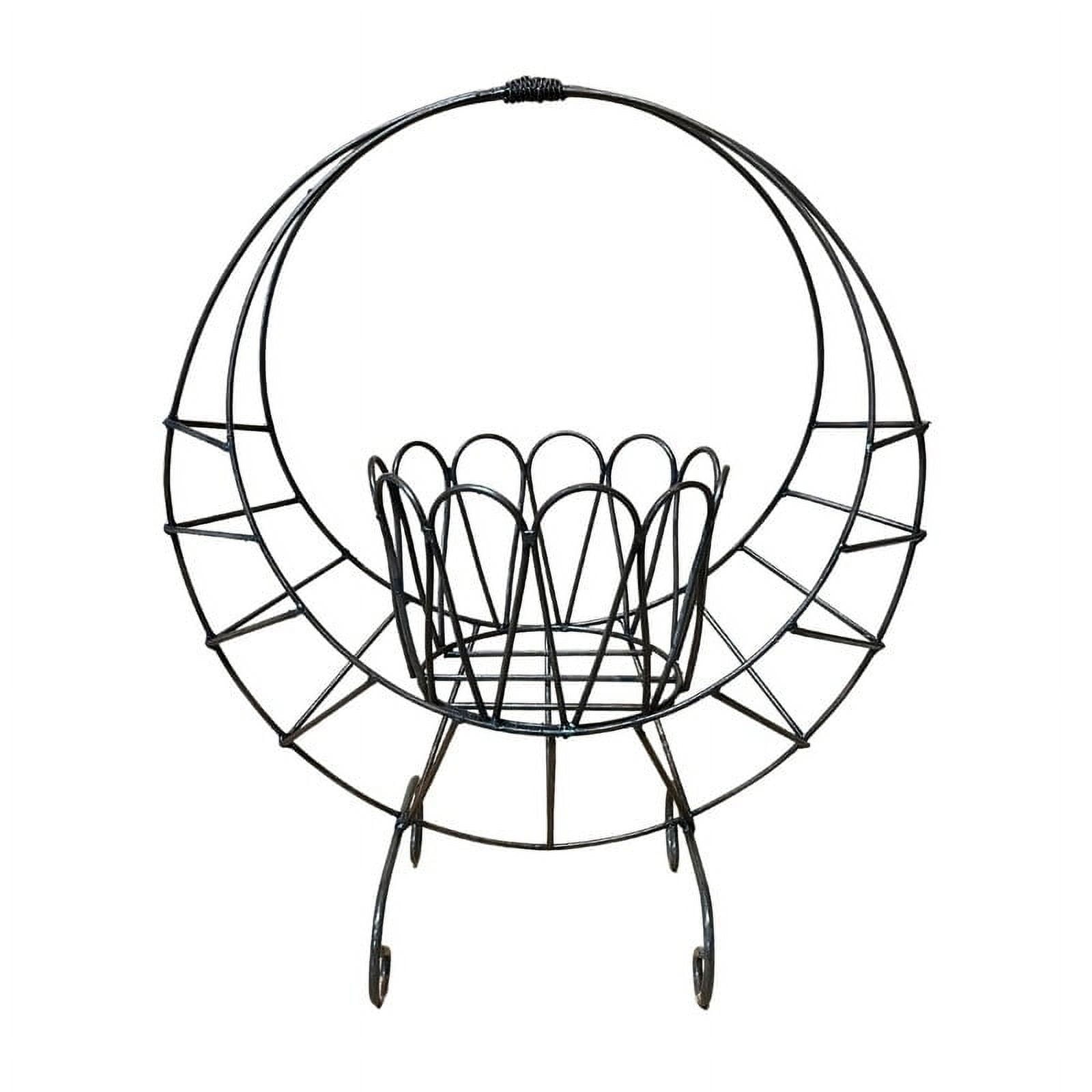 Rustic Arrow Wrought Iron 'Purse' Planter Stand Floor - Walmart.com